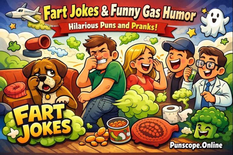 Fart Jokes & Funny Gas Humor – Hilarious Puns and Pranks - Punscope