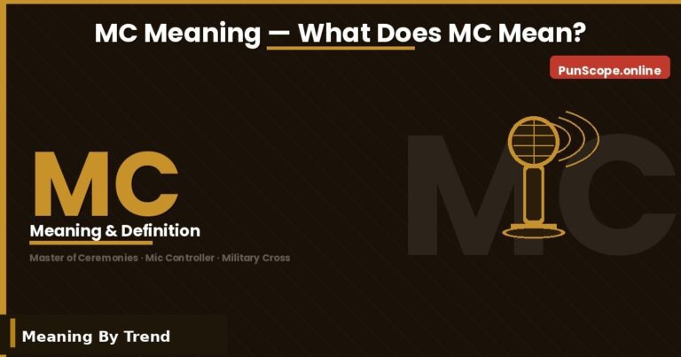 MC Meaning — What Does MC Mean? - Punscope